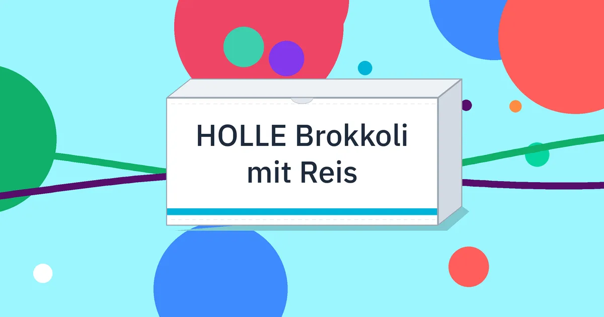 Symbolbild: Packung mit der Aufschrift HOLLE Brokkoli mit Reis (PZN 15331174) – Verfügbarkeit und Bezug in Apotheken in Frankfurt am Main