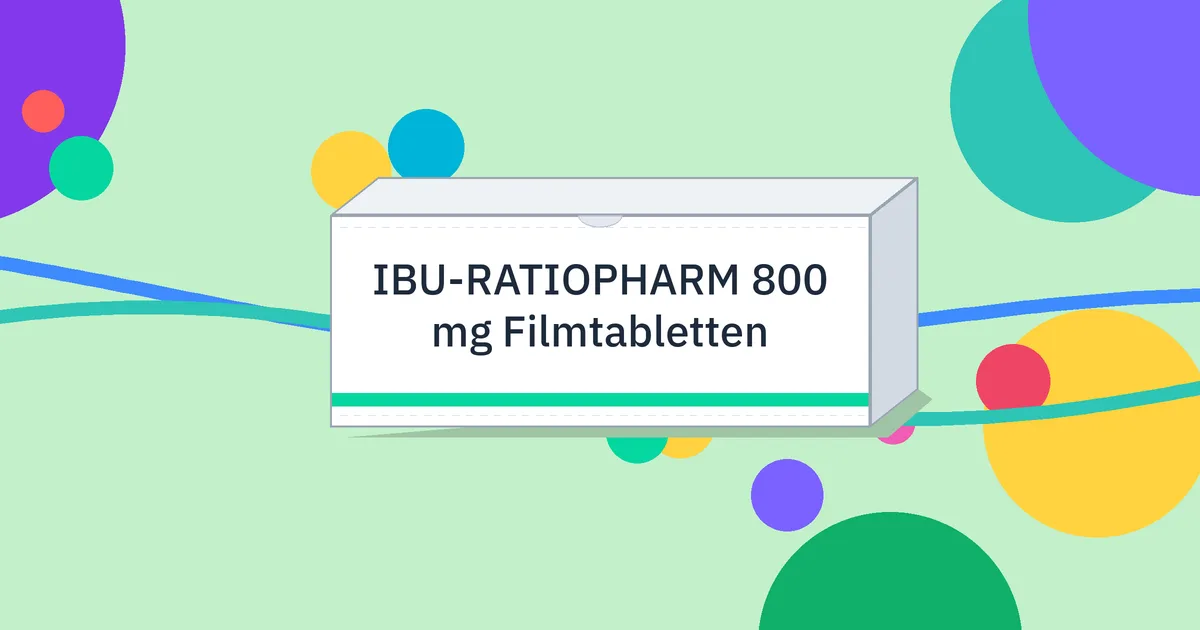 Symbolbild: Packung mit der Aufschrift IBU-RATIOPHARM 800 mg Filmtabletten (PZN 08545325) – Verfügbarkeit und Bezug in Apotheken in Frankfurt am Main