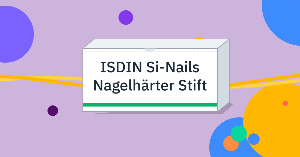 Symbolbild: Packung mit der Aufschrift ISDIN Si-Nails Nagelhärter Stift (PZN 15617114) – Verfügbarkeit und Bezug in Apotheken in Frankfurt am Main