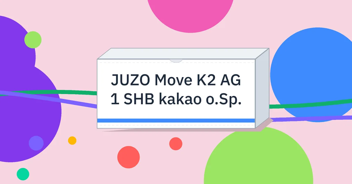 Symbolbild: Packung mit der Aufschrift JUZO Move K2 AG 1 SHB kakao o.Sp. (PZN 18557654) – Verfügbarkeit und Bezug in Apotheken in Frankfurt am Main
