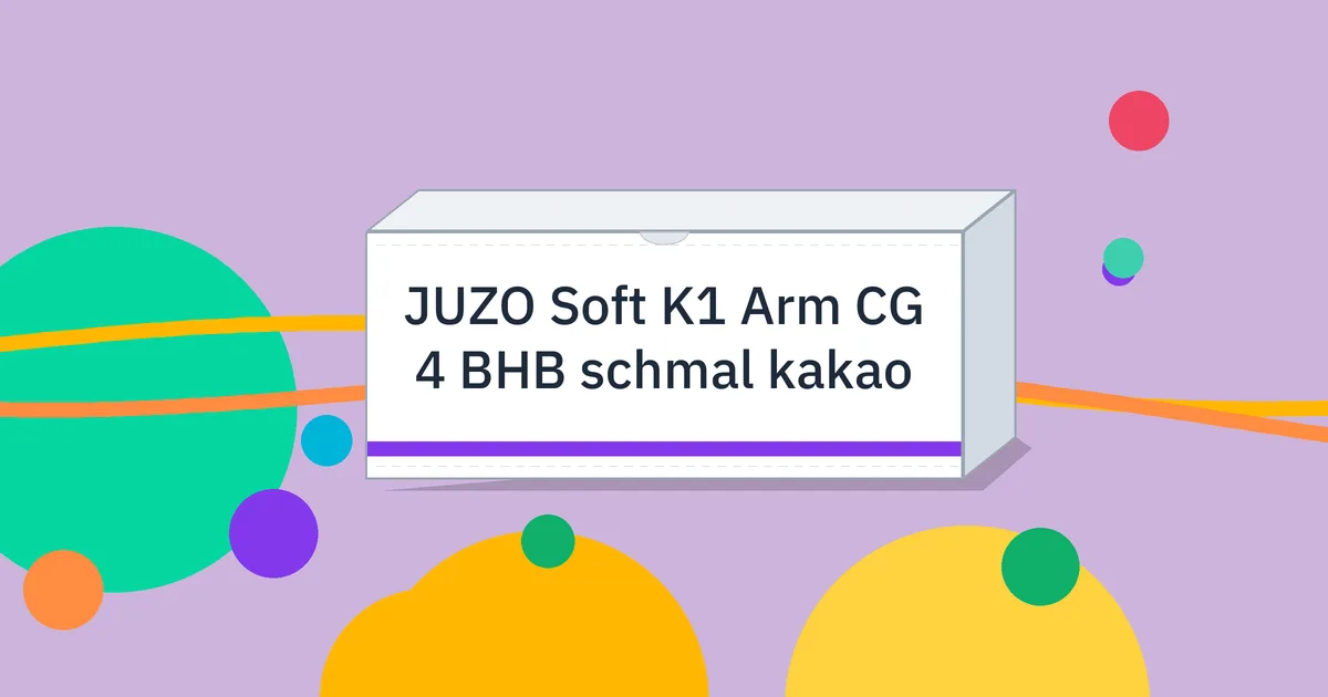 Symbolbild: Packung mit der Aufschrift JUZO Soft K1 Arm CG 4 BHB schmal kakao (PZN 15508023) – Verfügbarkeit und Bezug in Apotheken in Frankfurt am Main