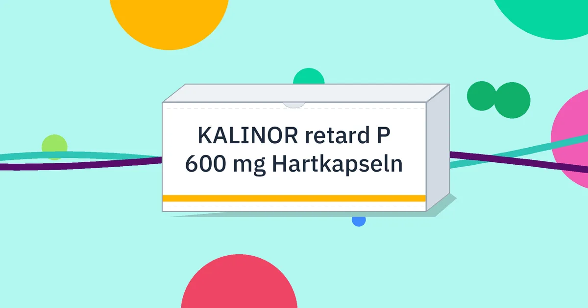 Symbolbild: Packung mit der Aufschrift KALINOR retard P 600 mg Hartkapseln (PZN 02758209) – Verfügbarkeit und Bezug in Apotheken in Frankfurt am Main