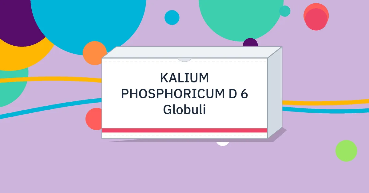 Symbolbild: Packung mit der Aufschrift KALIUM PHOSPHORICUM D 6 Globuli (PZN 13718845) – Verfügbarkeit und Bezug in Apotheken in Frankfurt am Main