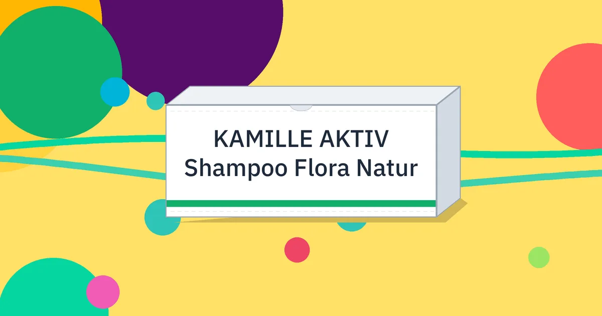 Symbolbild: Packung mit der Aufschrift KAMILLE AKTIV Shampoo Flora Natur (PZN 08770619) – Verfügbarkeit und Bezug in Apotheken in Frankfurt am Main