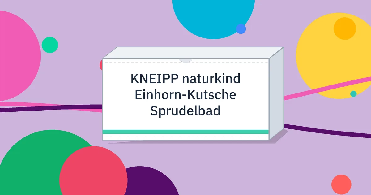 Symbolbild: Packung mit der Aufschrift KNEIPP naturkind Einhorn-Kutsche Sprudelbad (PZN 20110860) – Verfügbarkeit und Bezug in Apotheken in Frankfurt am Main
