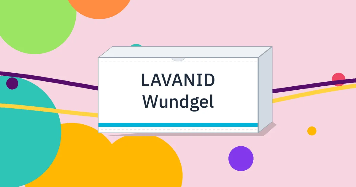 Symbolbild: Packung mit der Aufschrift LAVANID Wundgel (PZN 19788835) – Verfügbarkeit und Bezug in Apotheken in Frankfurt am Main