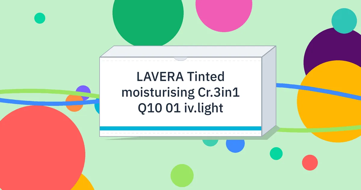 Symbolbild: Packung mit der Aufschrift LAVERA Tinted moisturising Cr.3in1 Q10 01 iv.light (PZN 14024731) – Verfügbarkeit und Bezug in Apotheken in Frankfurt am Main
