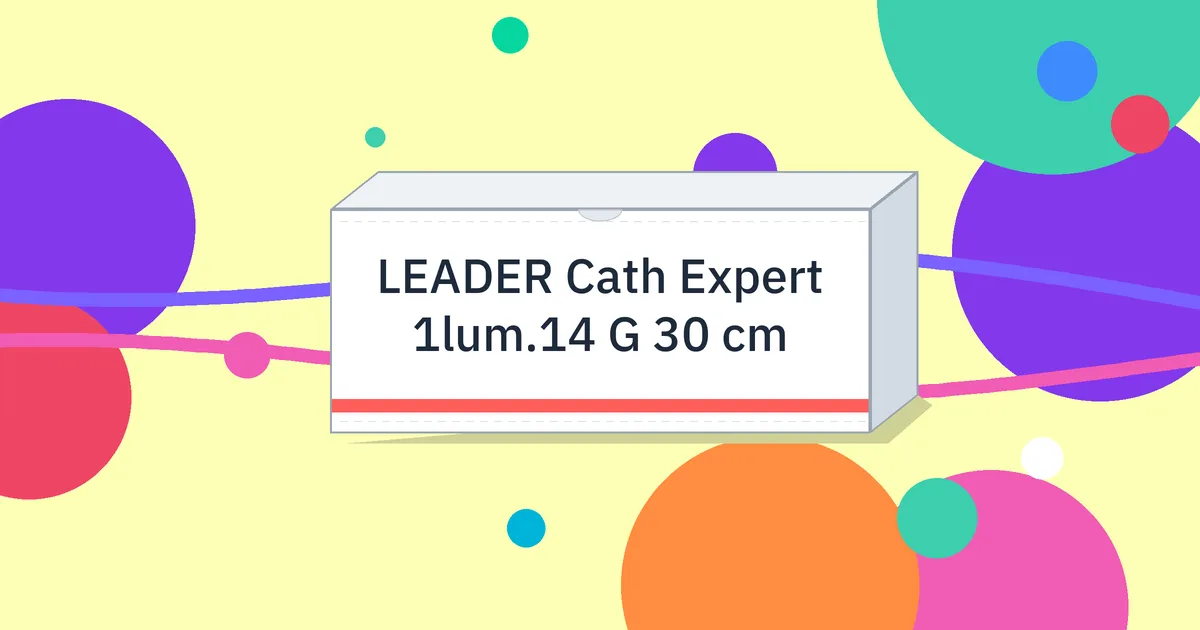 Symbolbild: Packung mit der Aufschrift LEADER Cath Expert 1lum.14 G 30 cm (PZN 09446393) – Verfügbarkeit und Bezug in Apotheken in Frankfurt am Main