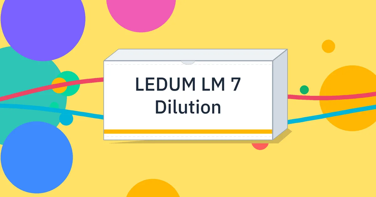 Symbolbild: Packung mit der Aufschrift LEDUM LM 7 Dilution (PZN 12930164) – Verfügbarkeit und Bezug in Apotheken in Frankfurt am Main