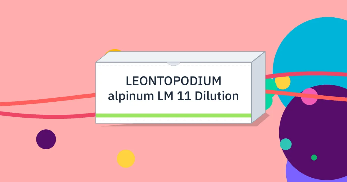 Symbolbild: Packung mit der Aufschrift LEONTOPODIUM alpinum LM 11 Dilution (PZN 13525402) – Verfügbarkeit und Bezug in Apotheken in Frankfurt am Main