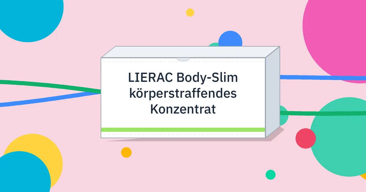 Symbolbild: Packung mit der Aufschrift LIERAC Body-Slim körperstraffendes Konzentrat (PZN 17231413) – Verfügbarkeit und Bezug in Apotheken in Frankfurt am Main