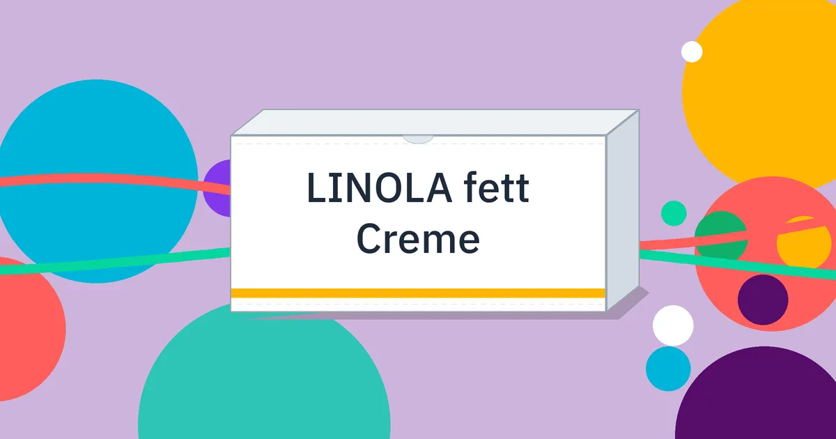Symbolbild: Packung mit der Aufschrift LINOLA fett Creme (PZN 01875835) – Verfügbarkeit und Bezug in Apotheken in Frankfurt am Main
