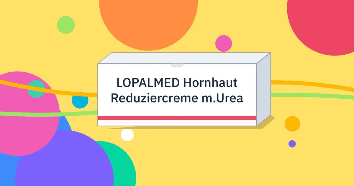 Symbolbild: Packung mit der Aufschrift LOPALMED Hornhaut Reduziercreme m.Urea (PZN 09232574) – Verfügbarkeit und Bezug in Apotheken in Frankfurt am Main