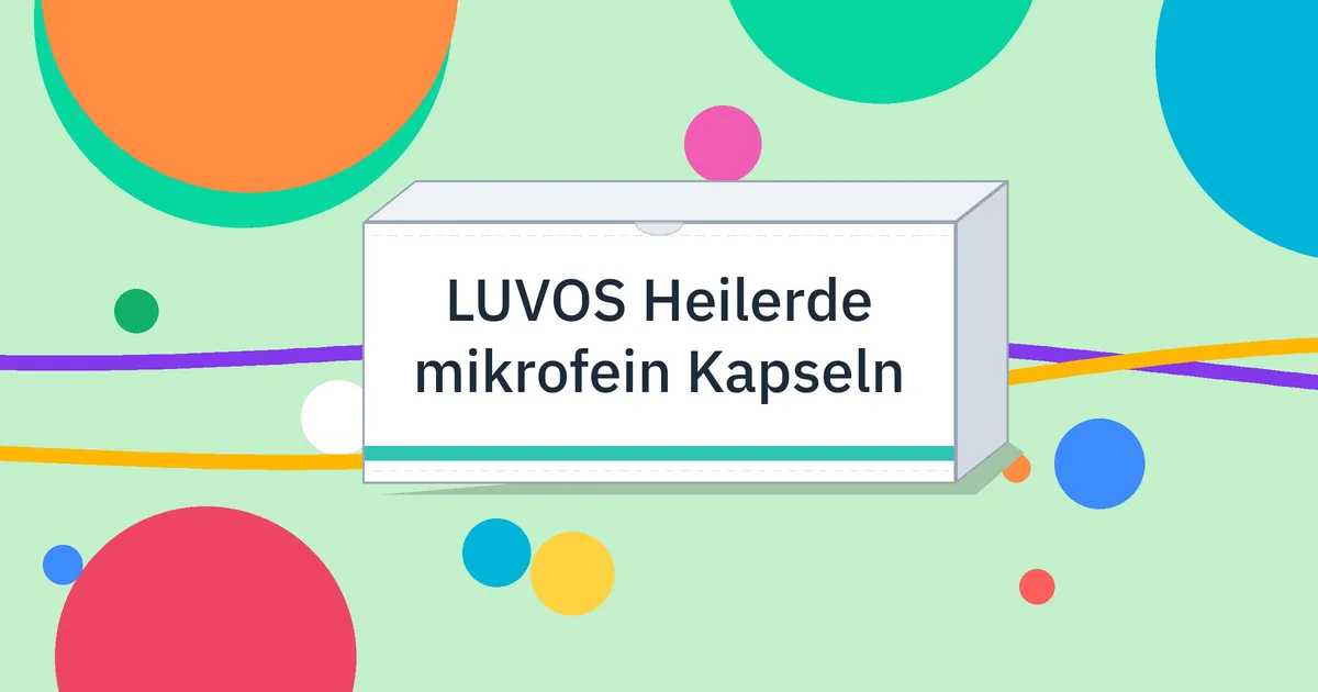 Symbolbild: Packung mit der Aufschrift LUVOS Heilerde mikrofein Kapseln (PZN 07796858) – Verfügbarkeit und Bezug in Apotheken in Frankfurt am Main