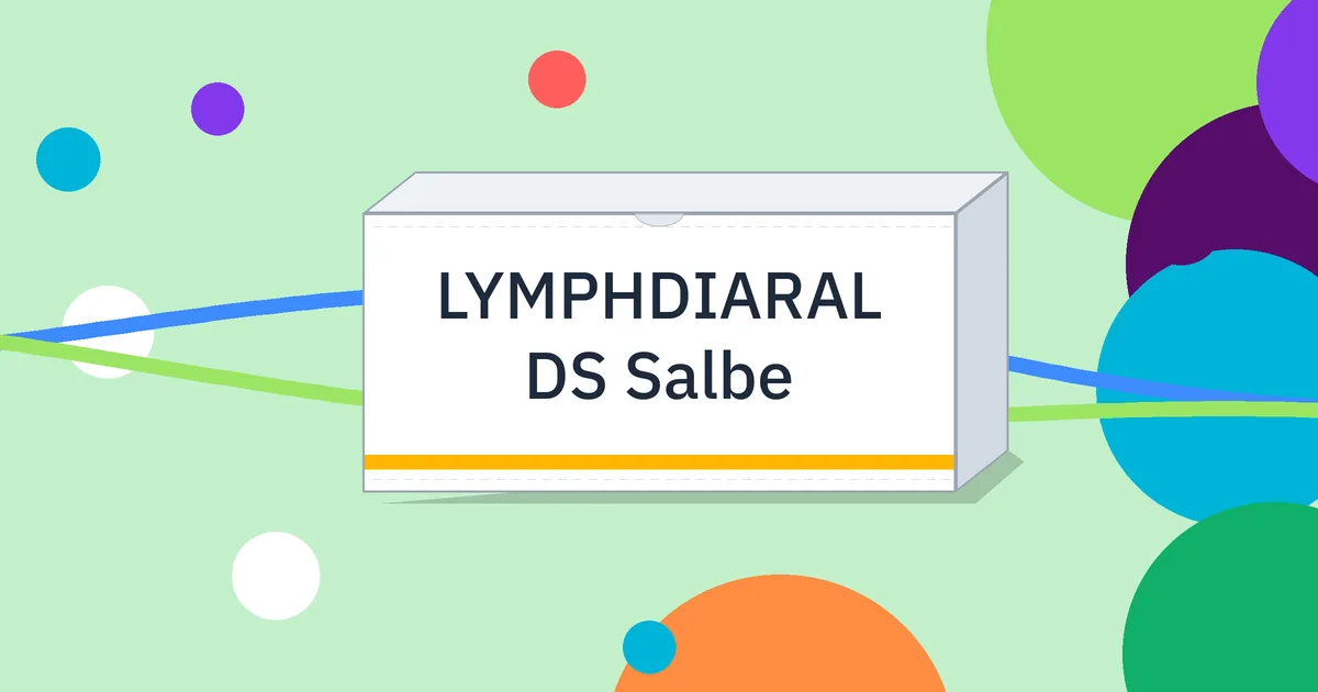 Symbolbild: Packung mit der Aufschrift LYMPHDIARAL DS Salbe (PZN 03898504) – Verfügbarkeit und Bezug in Apotheken in Frankfurt am Main