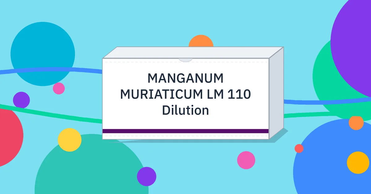 Symbolbild: Packung mit der Aufschrift MANGANUM MURIATICUM LM 110 Dilution (PZN 12943994) – Verfügbarkeit und Bezug in Apotheken in Frankfurt am Main