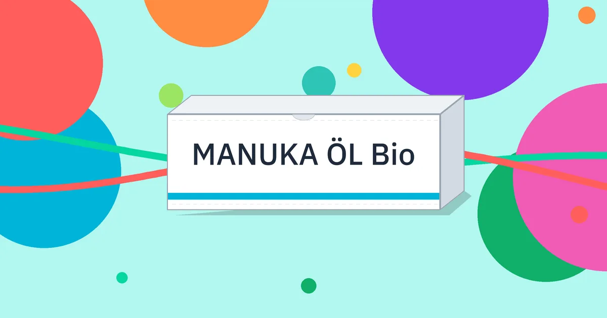 Symbolbild: Packung mit der Aufschrift MANUKA ÖL Bio (PZN 14351855) – Verfügbarkeit und Bezug in Apotheken in Frankfurt am Main