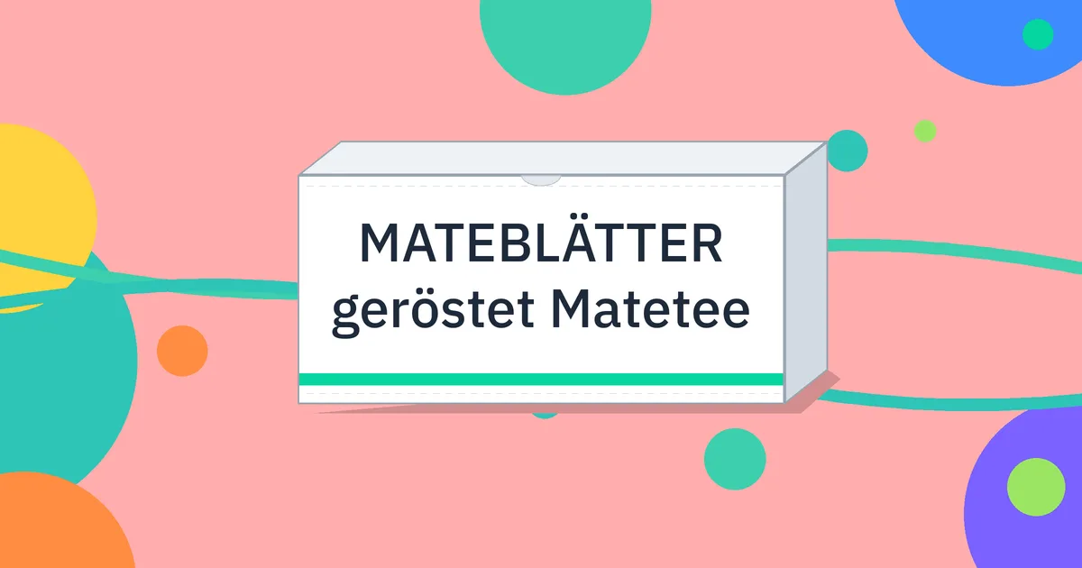 Symbolbild: Packung mit der Aufschrift MATEBLÄTTER geröstet Matetee (PZN 08465359) – Verfügbarkeit und Bezug in Apotheken in Frankfurt am Main