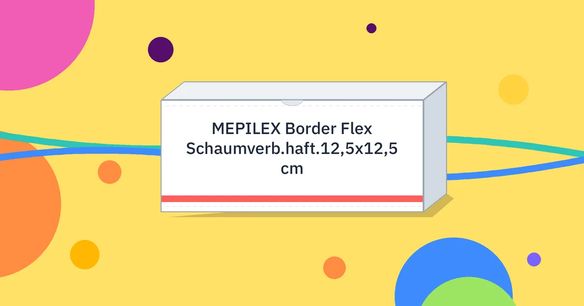 Symbolbild: Packung mit der Aufschrift MEPILEX Border Flex Schaumverb.haft.12,5x12,5 cm (PZN 18718643) – Verfügbarkeit und Bezug in Apotheken in Frankfurt am Main