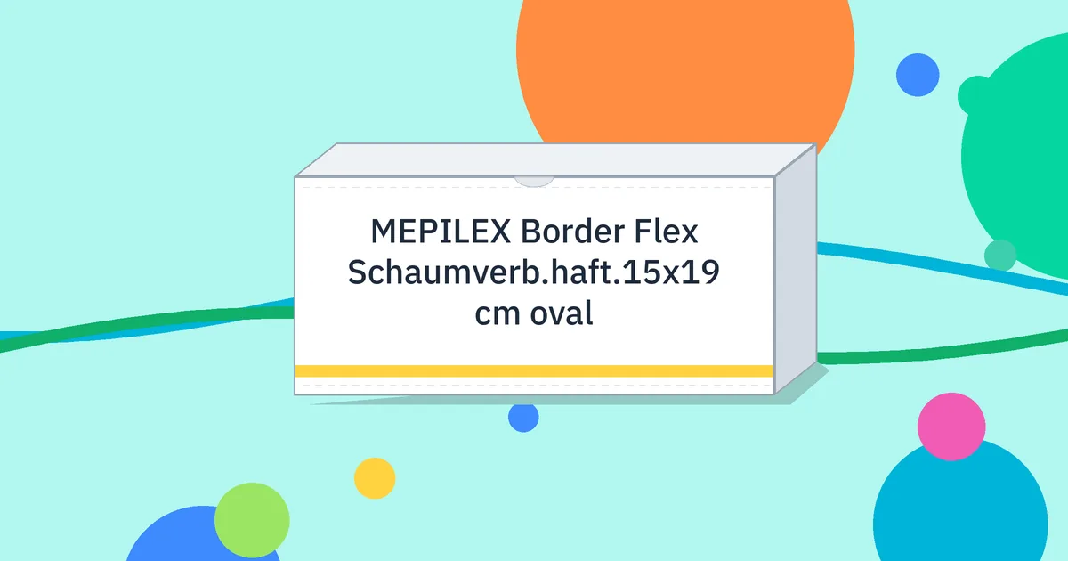 Symbolbild: Packung mit der Aufschrift MEPILEX Border Flex Schaumverb.haft.15x19 cm oval (PZN 16326117) – Verfügbarkeit und Bezug in Apotheken in Frankfurt am Main