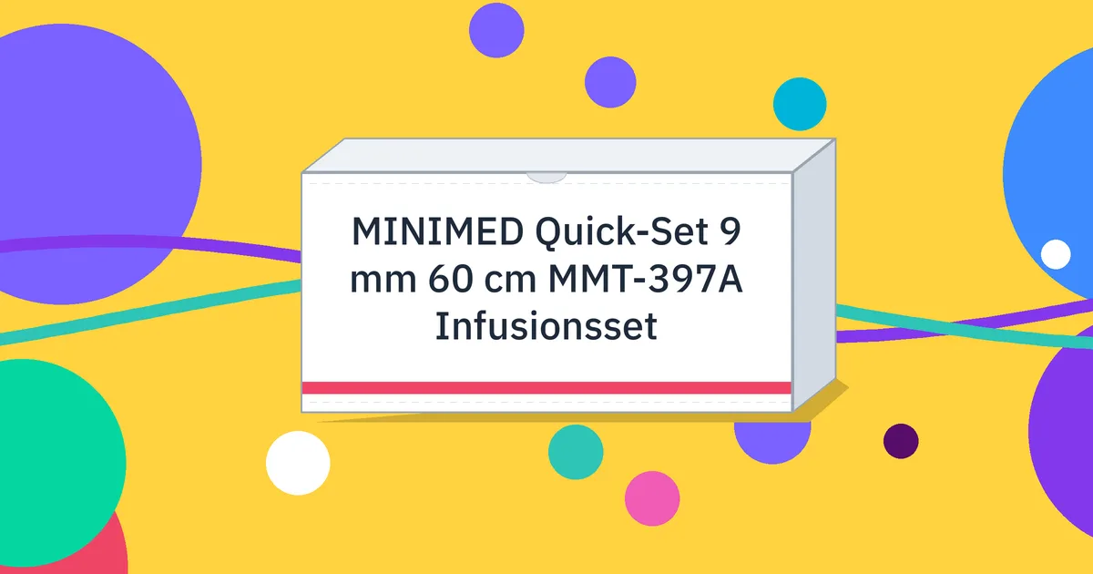 Symbolbild: Packung mit der Aufschrift MINIMED Quick-Set 9 mm 60 cm MMT-397A Infusionsset (PZN 16759023) – Verfügbarkeit und Bezug in Apotheken in Frankfurt am Main