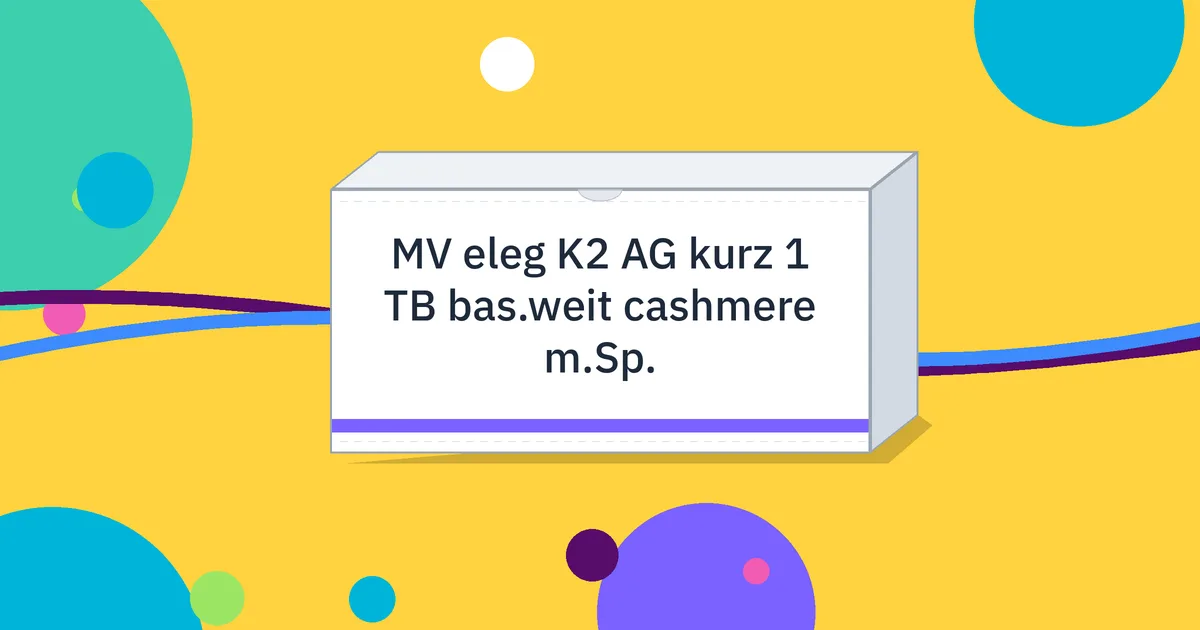 Symbolbild: Packung mit der Aufschrift MV eleg K2 AG kurz 1 TB bas.weit cashmere m.Sp. (PZN 15273494) – Verfügbarkeit und Bezug in Apotheken in Frankfurt am Main