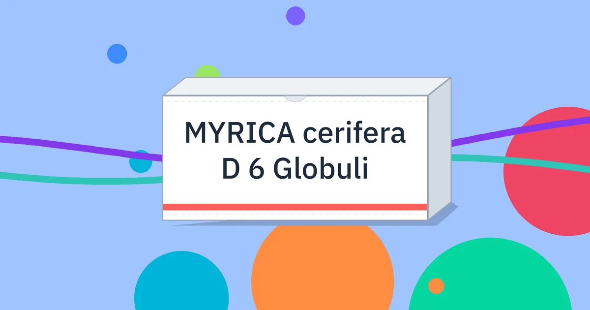 Symbolbild: Packung mit der Aufschrift MYRICA cerifera D 6 Globuli (PZN 16692603) – Verfügbarkeit und Bezug in Apotheken in Frankfurt am Main