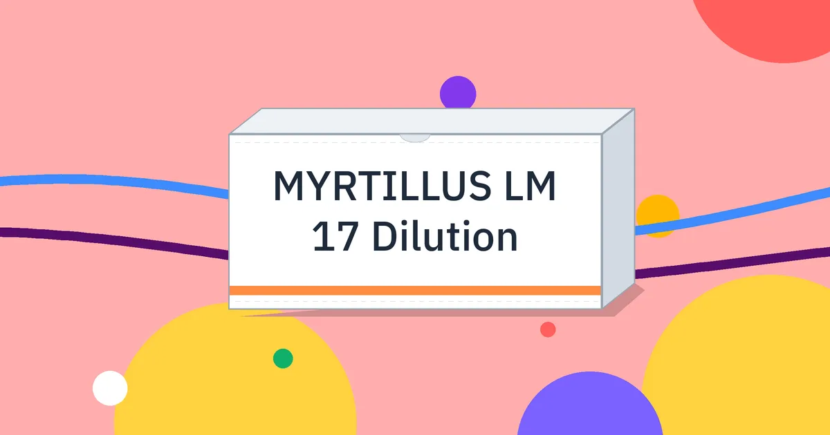 Symbolbild: Packung mit der Aufschrift MYRTILLUS LM 17 Dilution (PZN 13613566) – Verfügbarkeit und Bezug in Apotheken in Frankfurt am Main