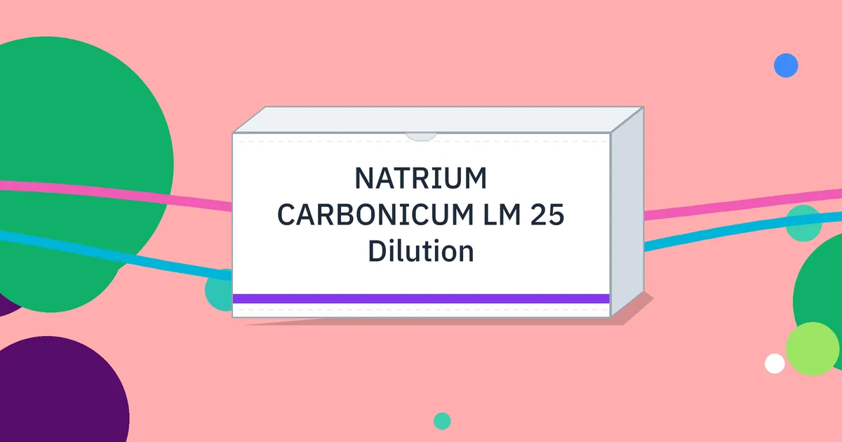 Symbolbild: Packung mit der Aufschrift NATRIUM CARBONICUM LM 25 Dilution (PZN 12961816) – Verfügbarkeit und Bezug in Apotheken in Frankfurt am Main
