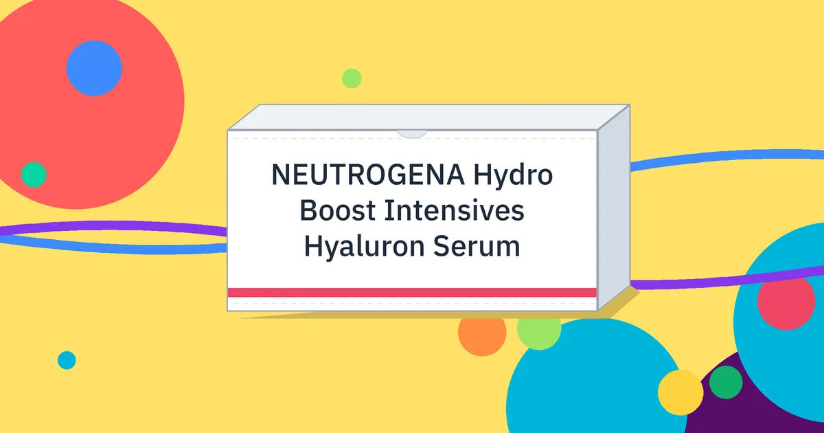 Symbolbild: Packung mit der Aufschrift NEUTROGENA Hydro Boost Intensives Hyaluron Serum (PZN 18825741) – Verfügbarkeit und Bezug in Apotheken in Frankfurt am Main