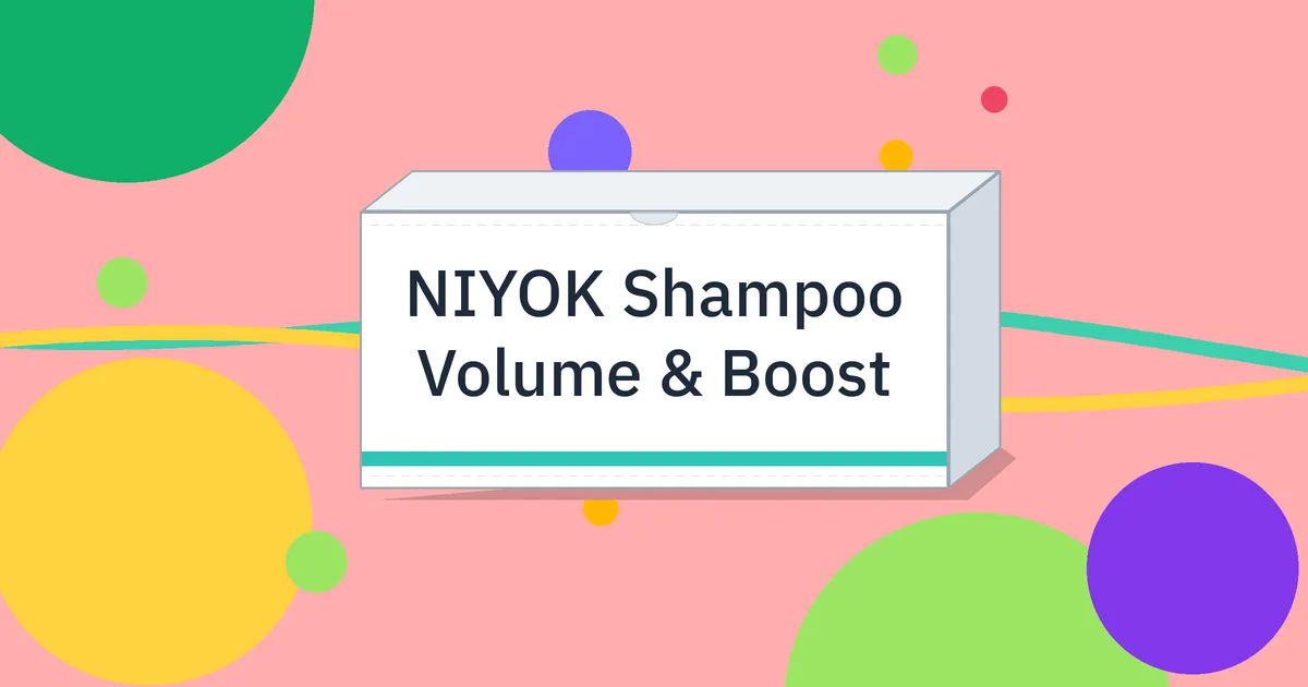 Symbolbild: Packung mit der Aufschrift NIYOK Shampoo Volume & Boost (PZN 20809749) – Verfügbarkeit und Bezug in Apotheken in Frankfurt am Main
