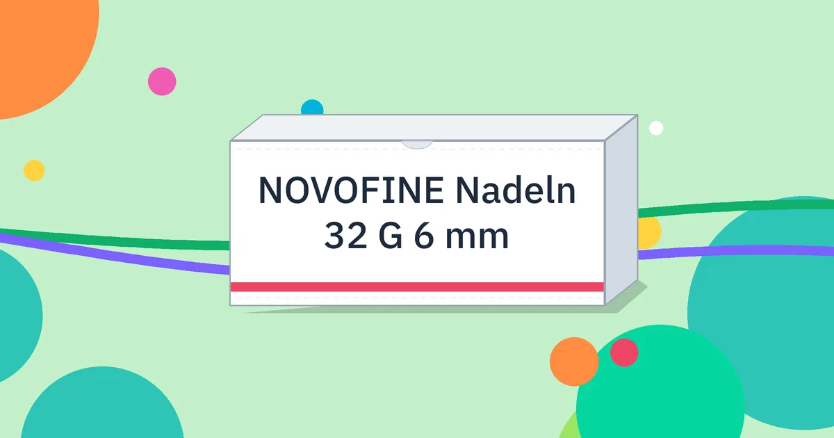 Symbolbild: Packung mit der Aufschrift NOVOFINE Nadeln 32 G 6 mm (PZN 05049790) – Verfügbarkeit und Bezug in Apotheken in Frankfurt am Main