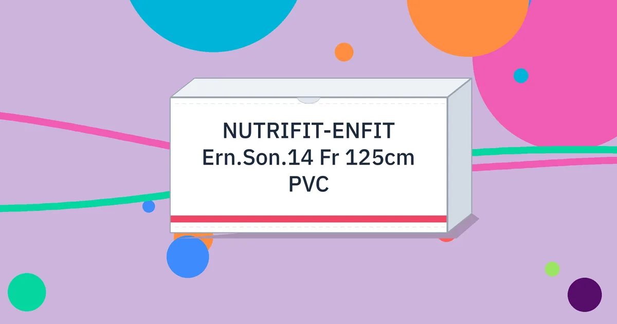 Symbolbild: Packung mit der Aufschrift NUTRIFIT-ENFIT Ern.Son.14 Fr 125cm PVC (PZN 14173626) – Verfügbarkeit und Bezug in Apotheken in Frankfurt am Main