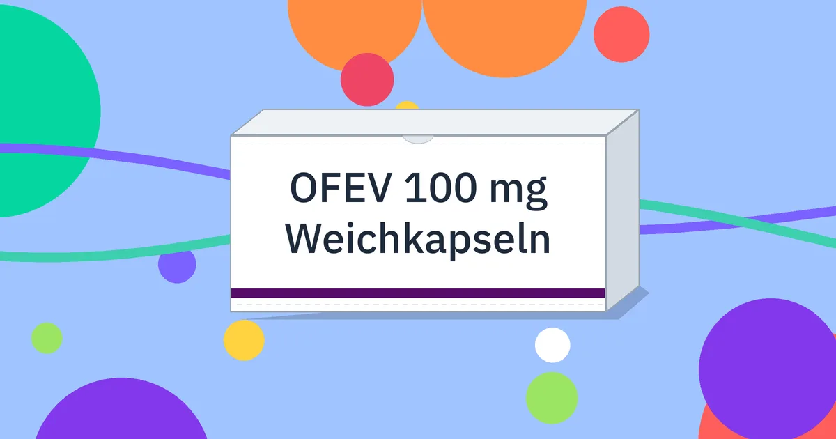Symbolbild: Packung mit der Aufschrift OFEV 100 mg Weichkapseln (PZN 18380658) – Verfügbarkeit und Bezug in Apotheken in Frankfurt am Main