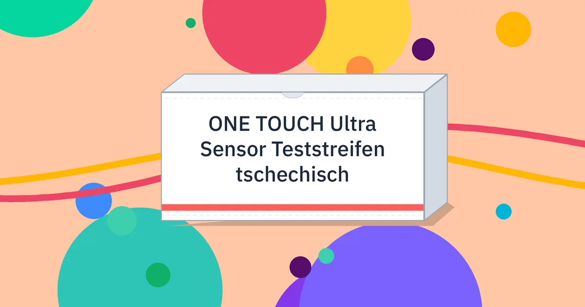 Symbolbild: Packung mit der Aufschrift ONE TOUCH Ultra Sensor Teststreifen tschechisch (PZN 10988254) – Verfügbarkeit und Bezug in Apotheken in Frankfurt am Main
