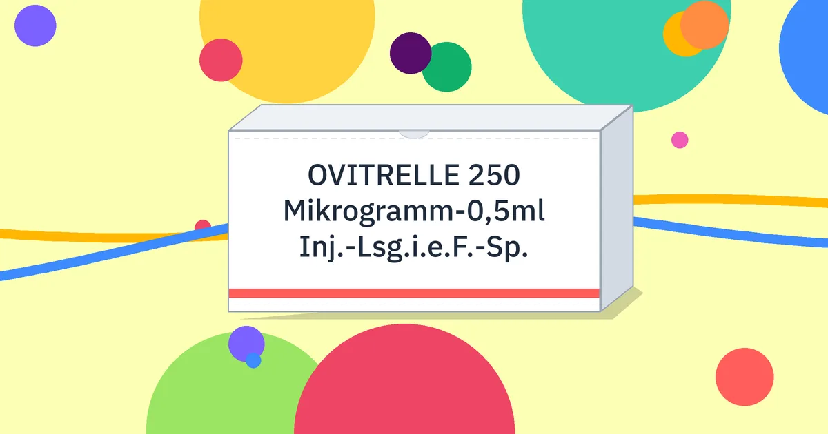 Symbolbild: Packung mit der Aufschrift OVITRELLE 250 Mikrogramm-0,5ml Inj.-Lsg.i.e.F.-Sp. (PZN 17838718) – Verfügbarkeit und Bezug in Apotheken in Frankfurt am Main