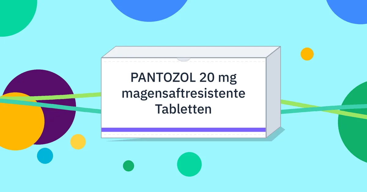 Symbolbild: Packung mit der Aufschrift PANTOZOL 20 mg magensaftresistente Tabletten (PZN 19123142) – Verfügbarkeit und Bezug in Apotheken in Frankfurt am Main