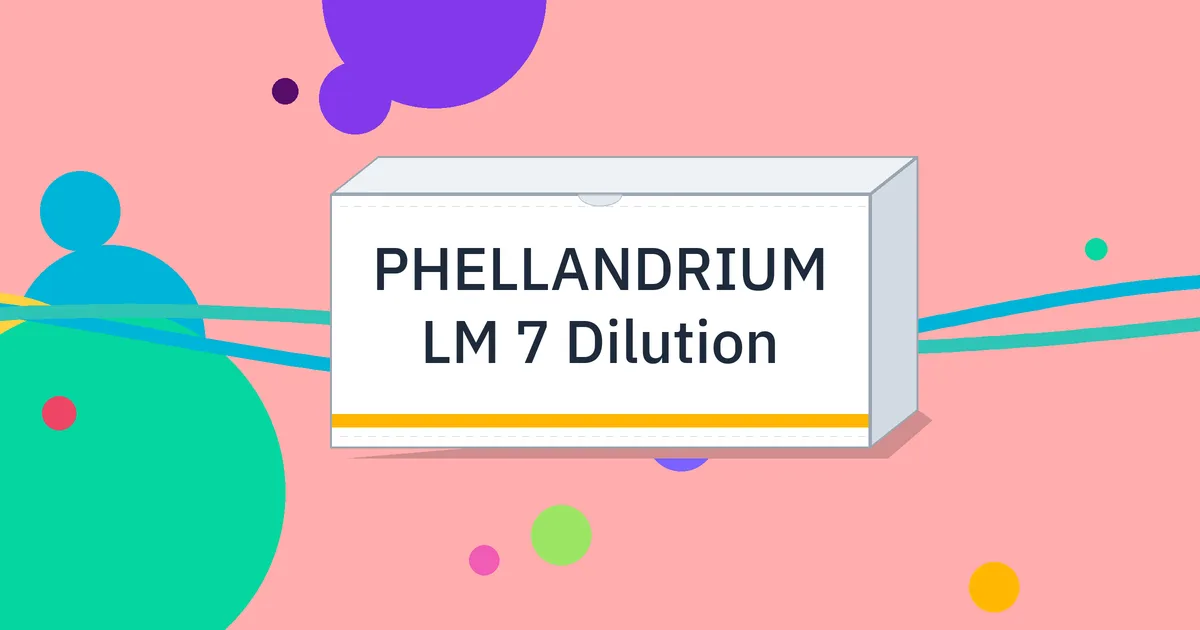 Symbolbild: Packung mit der Aufschrift PHELLANDRIUM LM 7 Dilution (PZN 13637348) – Verfügbarkeit und Bezug in Apotheken in Frankfurt am Main