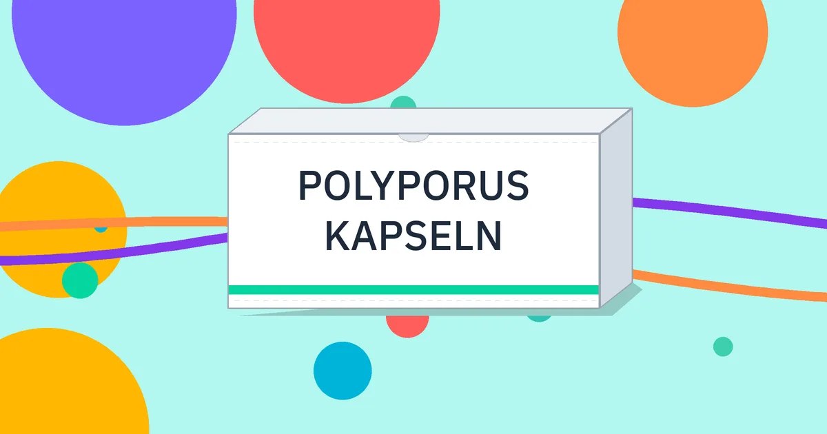 Symbolbild: Packung mit der Aufschrift POLYPORUS KAPSELN (PZN 06862932) – Verfügbarkeit und Bezug in Apotheken in Frankfurt am Main