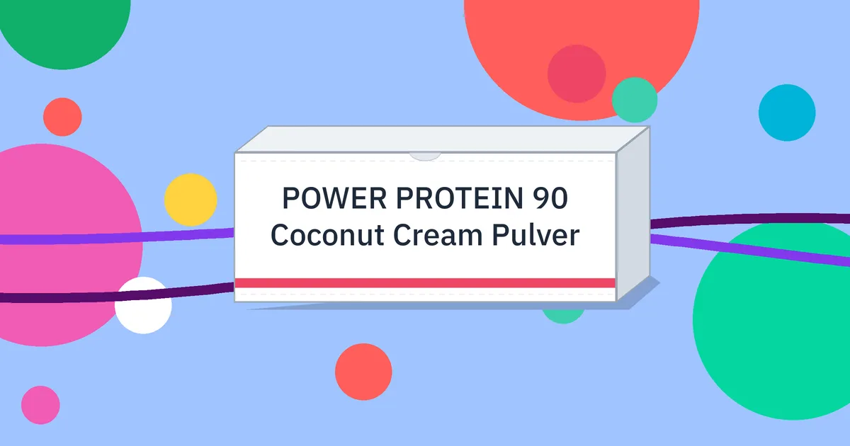 Symbolbild: Packung mit der Aufschrift POWER PROTEIN 90 Coconut Cream Pulver (PZN 13882906) – Verfügbarkeit und Bezug in Apotheken in Frankfurt am Main