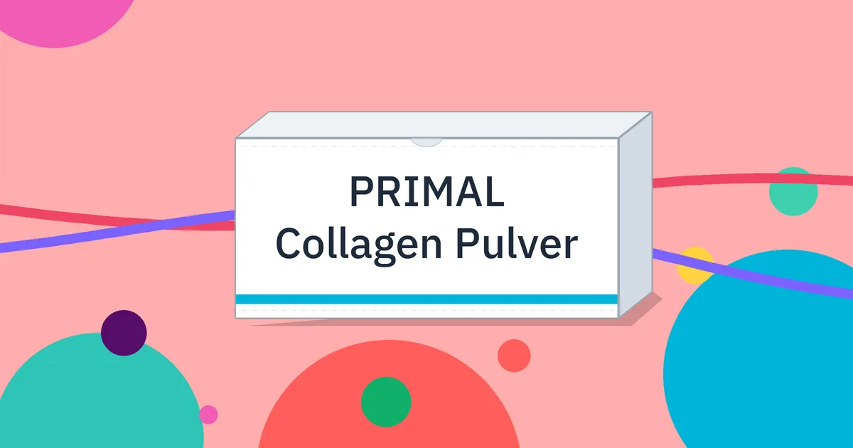 Symbolbild: Packung mit der Aufschrift PRIMAL Collagen Pulver (PZN 16204383) – Verfügbarkeit und Bezug in Apotheken in Frankfurt am Main
