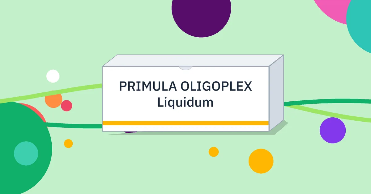Symbolbild: Packung mit der Aufschrift PRIMULA OLIGOPLEX Liquidum (PZN 01812504) – Verfügbarkeit und Bezug in Apotheken in Frankfurt am Main