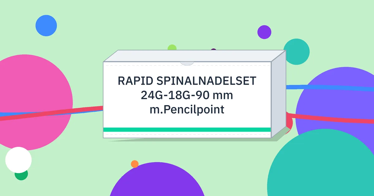 Symbolbild: Packung mit der Aufschrift RAPID SPINALNADELSET 24G-18G-90 mm m.Pencilpoint (PZN 09216109) – Verfügbarkeit und Bezug in Apotheken in Frankfurt am Main