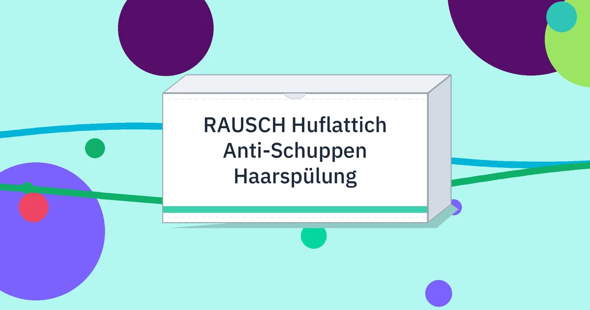 Symbolbild: Packung mit der Aufschrift RAUSCH Huflattich Anti-Schuppen Haarspülung (PZN 10091050) – Verfügbarkeit und Bezug in Apotheken in Frankfurt am Main