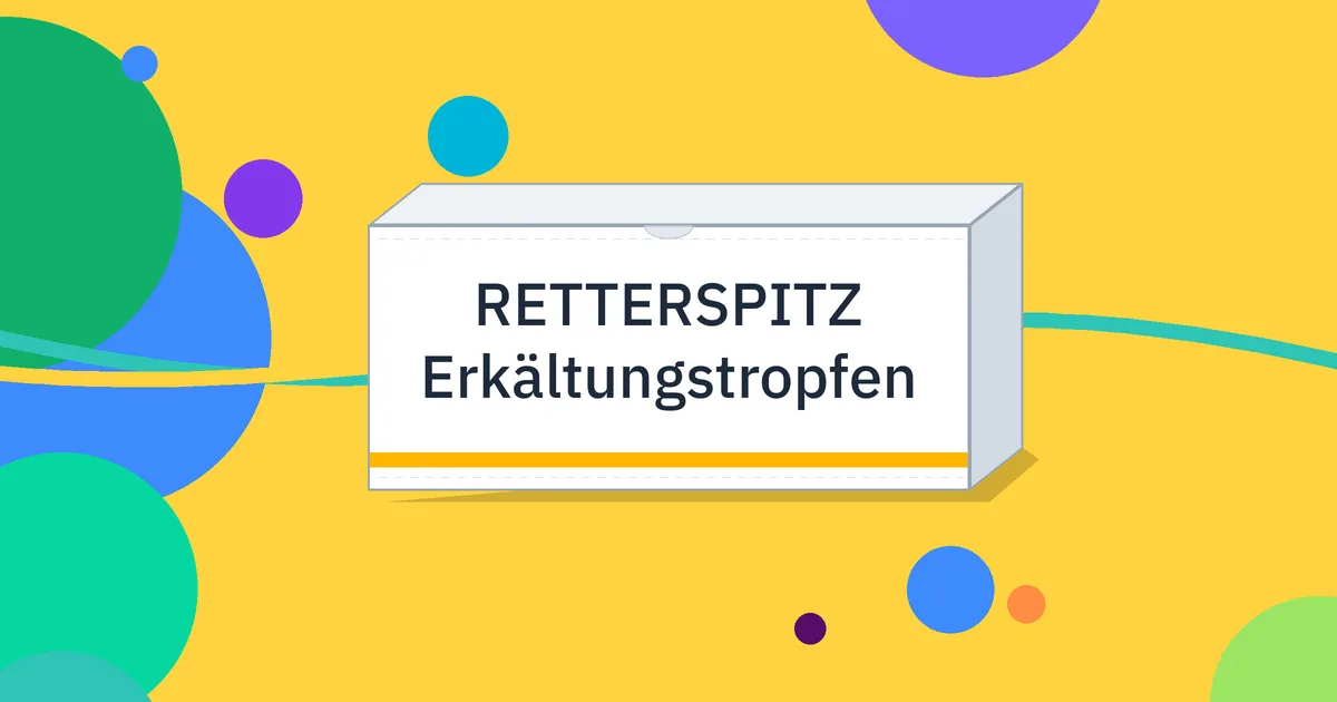 Symbolbild: Packung mit der Aufschrift RETTERSPITZ Erkältungstropfen (PZN 09442194) – Verfügbarkeit und Bezug in Apotheken in Frankfurt am Main