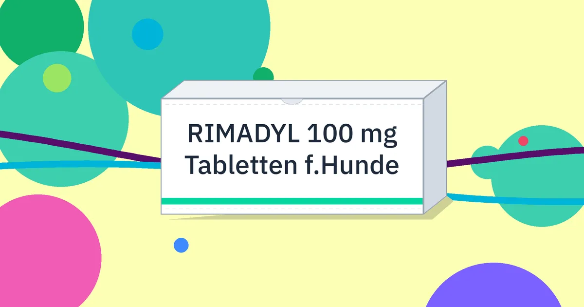 Symbolbild: Packung mit der Aufschrift RIMADYL 100 mg Tabletten f.Hunde (PZN 00985734) – Verfügbarkeit und Bezug in Apotheken in Frankfurt am Main