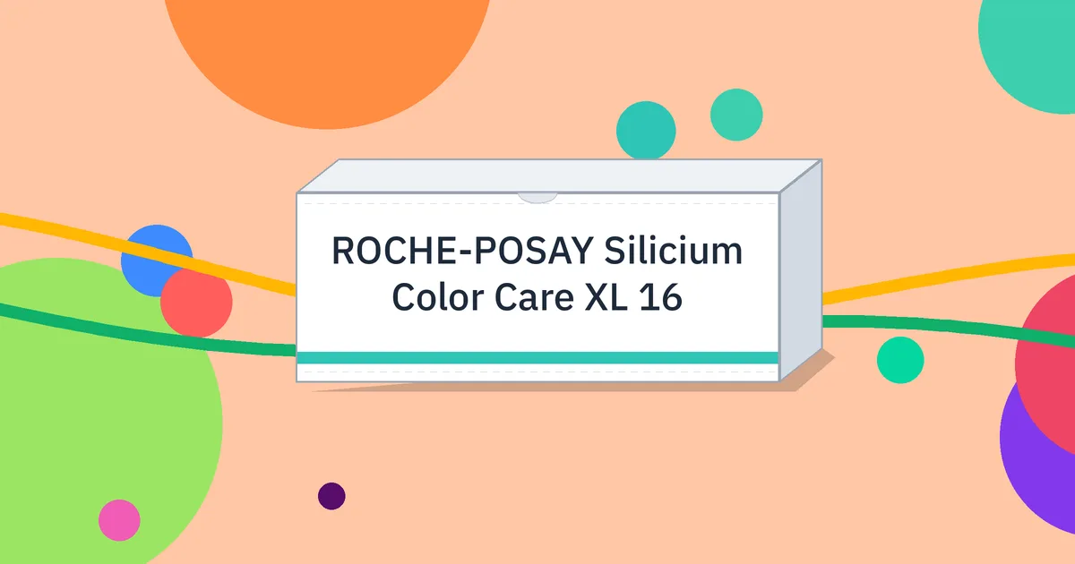 Symbolbild: Packung mit der Aufschrift ROCHE-POSAY Silicium Color Care XL 16 (PZN 00425389) – Verfügbarkeit und Bezug in Apotheken in Frankfurt am Main