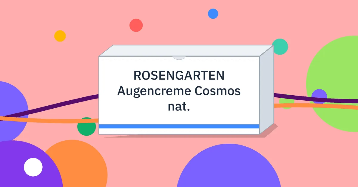 Symbolbild: Packung mit der Aufschrift ROSENGARTEN Augencreme Cosmos nat. (PZN 19943520) – Verfügbarkeit und Bezug in Apotheken in Frankfurt am Main