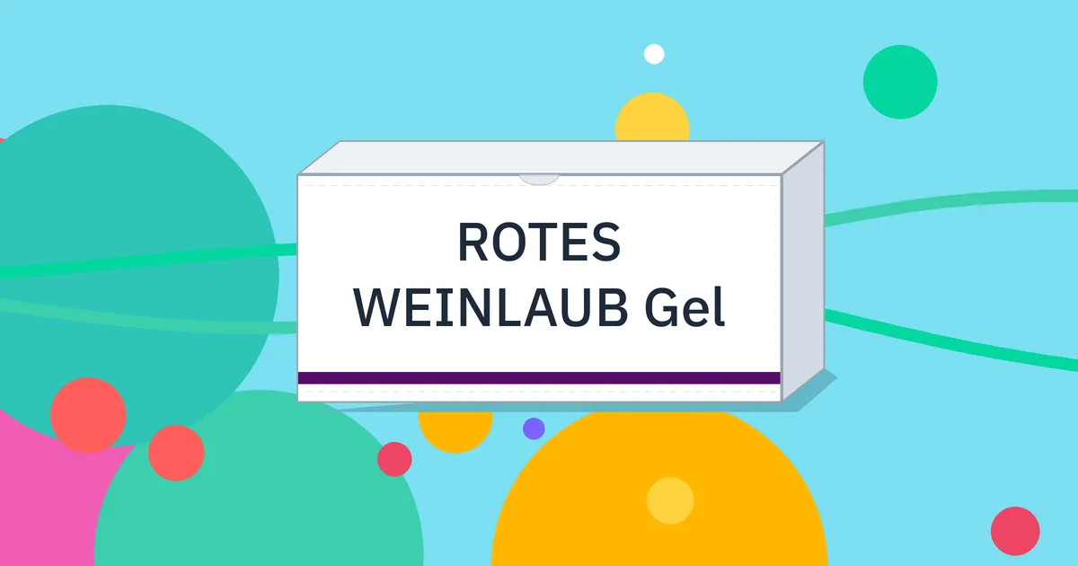 Symbolbild: Packung mit der Aufschrift ROTES WEINLAUB Gel (PZN 00006511) – Verfügbarkeit und Bezug in Apotheken in Frankfurt am Main