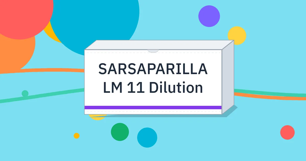 Symbolbild: Packung mit der Aufschrift SARSAPARILLA LM 11 Dilution (PZN 13183060) – Verfügbarkeit und Bezug in Apotheken in Frankfurt am Main